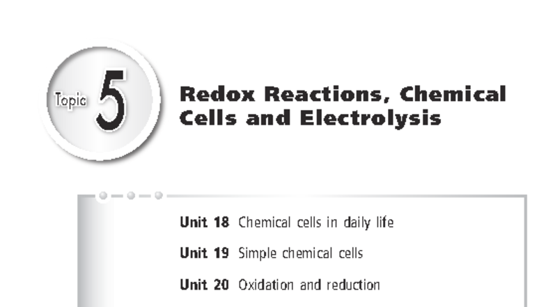 Smart Strategies 2B E - Redox Reactions, Chemical Cells & Electrolysis ...