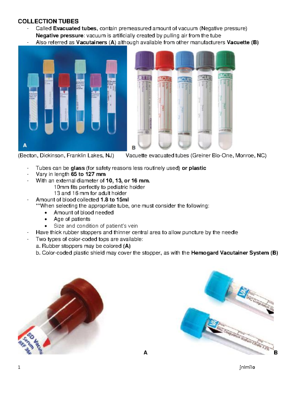 Evacuated Tubes: Types, Additives, and Blood Collection Guidelines ...