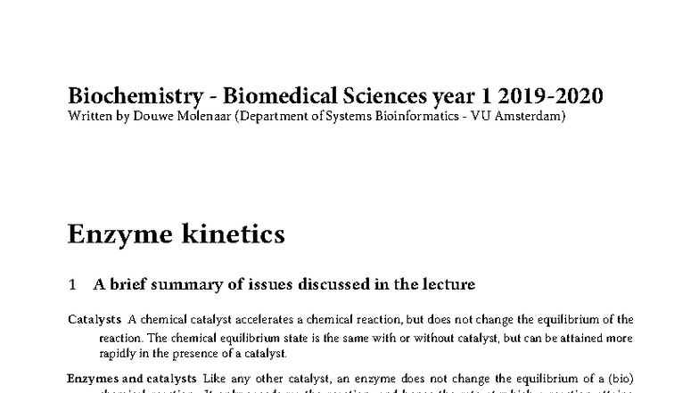 Enzyme Kinetics Overview: Understanding Catalysis and Inhibition ...