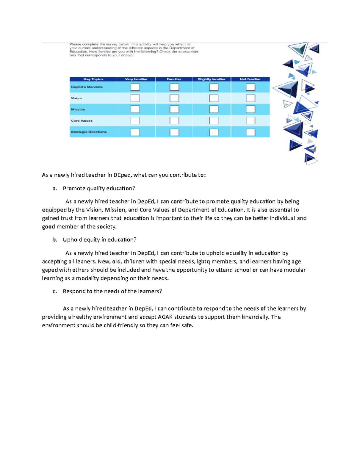 Designing My Teaching Internship Portfolio: PPST Domains & Artifacts ...