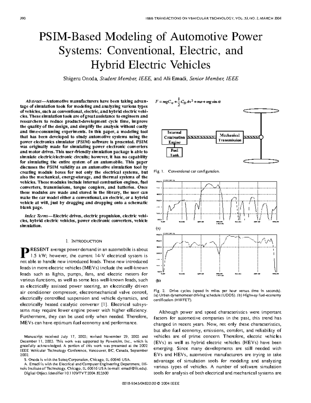 Modeling Automotive Power Systems Using PSIM: Conventional, Electric ...