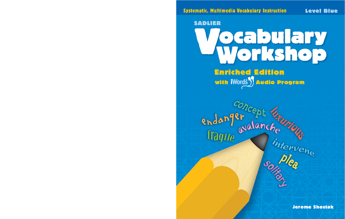 00-Vocabulary Workshop Level Blue - Enriched Edition Overview - Studocu