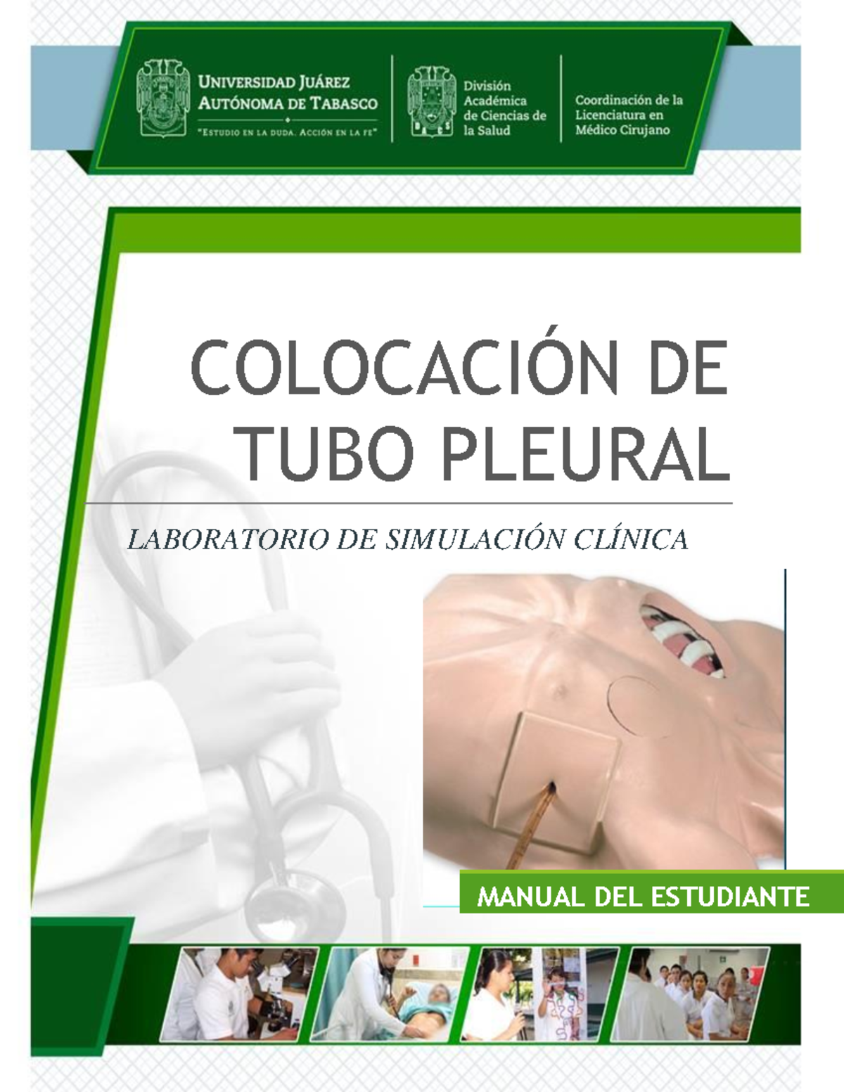 Práctica de Colocación de Tubo Pleural - F1549 y F1512 - Studocu