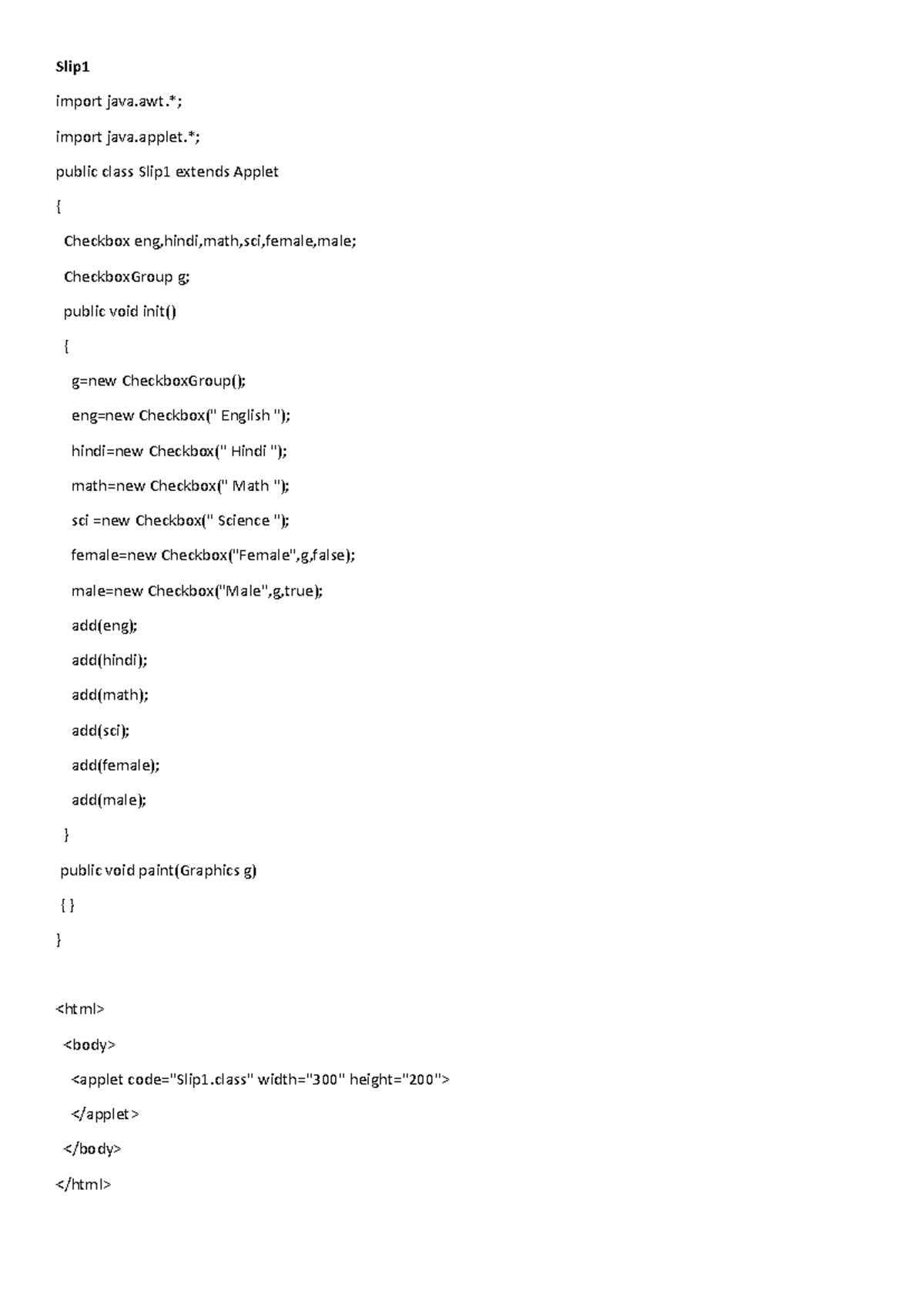 Ajp external - dvdfvfv - Slip import java.; import java.; public class ...