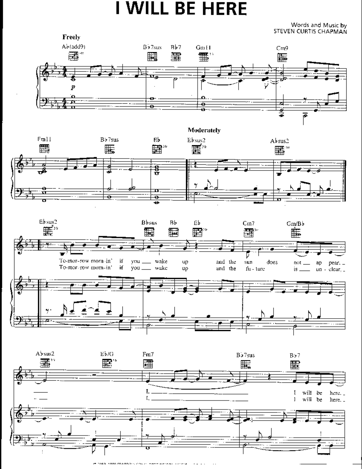 Final Exam Music Analysis: "I Will Be Here" (Course Code: None) - Studocu