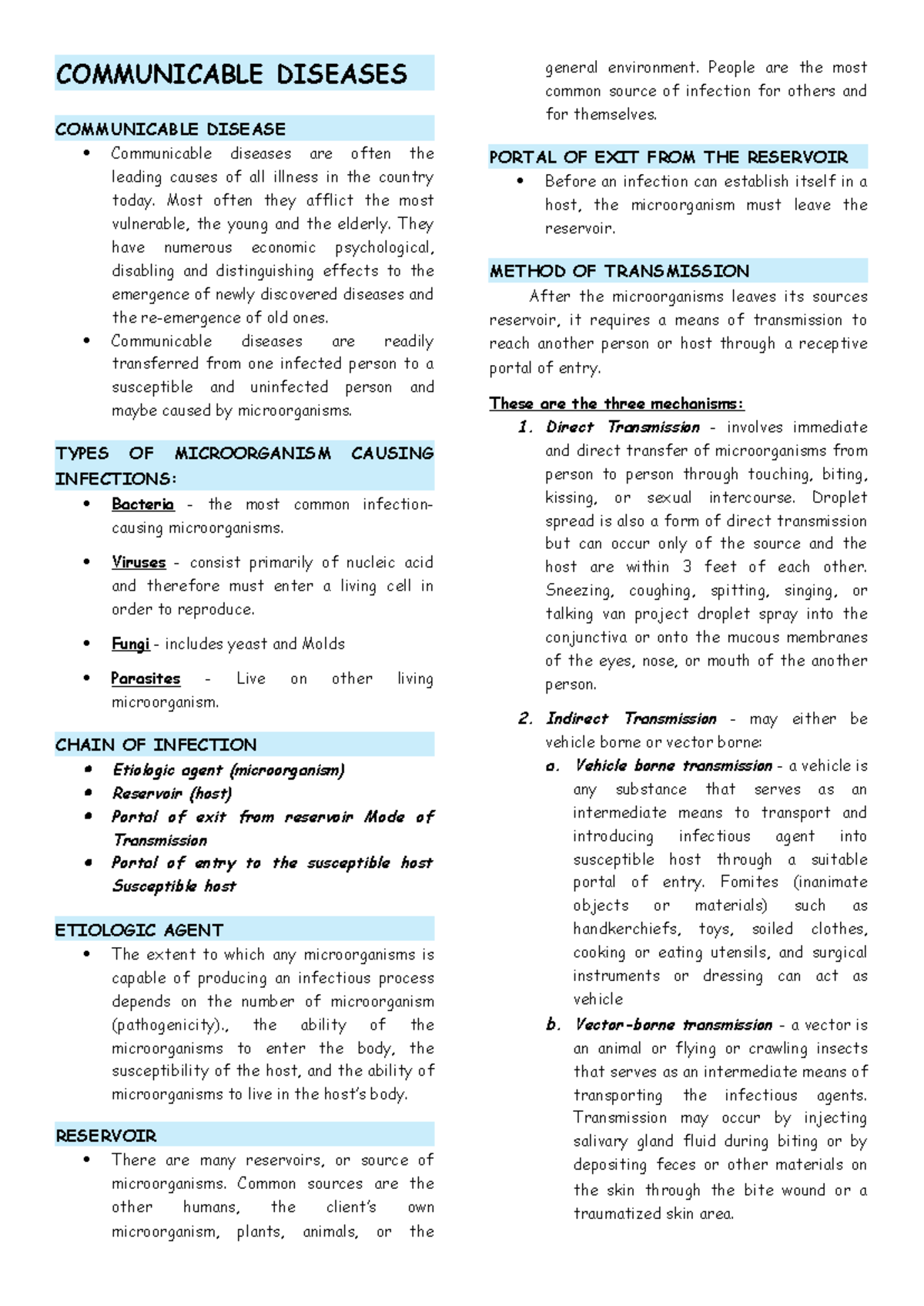 Communicable Diseases - Most often they afflict the most vulnerable ...