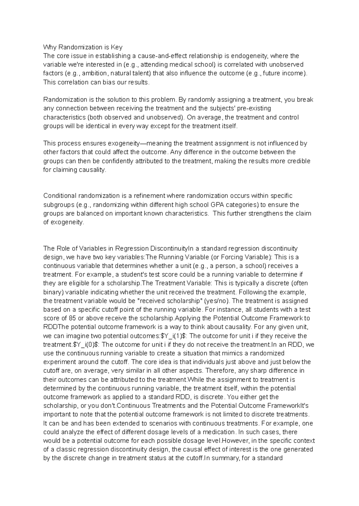 Understanding the Importance of Randomization in Causal Inference ...