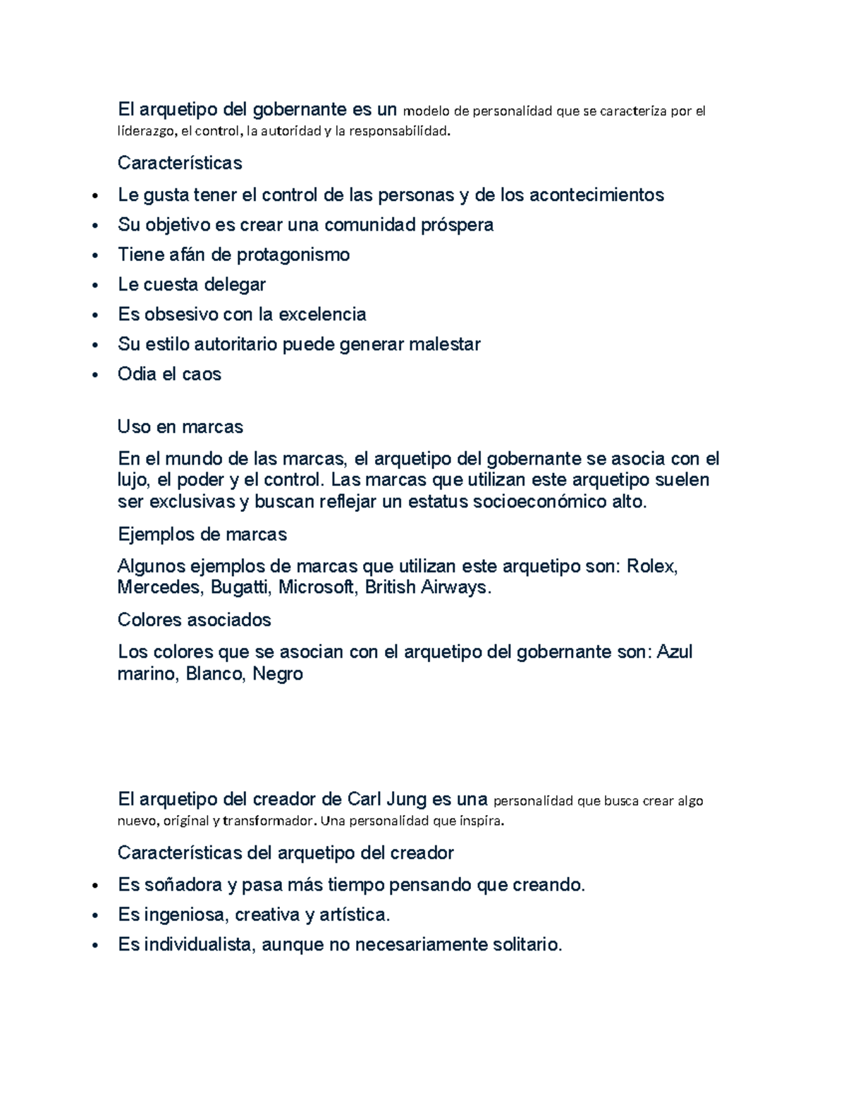 Sanación del Arquetipo del Gobernante: Liderazgo y Control - Studocu