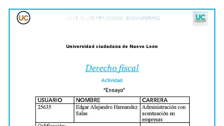 Derecho Fiscal: Proporcionalidad y Equidad Tributaria - EAHS - Studocu