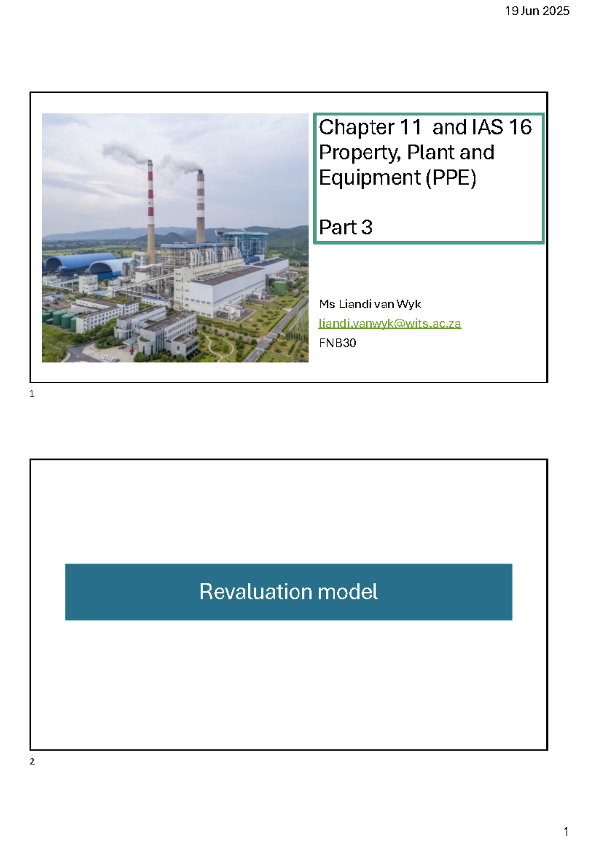 Revaluation Model of Property, Plant and Equipment (FNB30) - Chapter 11 ...