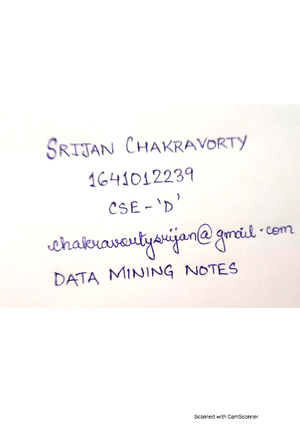 PS2 sol - Assignment 2 solution - Problem Solving Assignment 2 Data Mining (CSE4052) Suppose ...