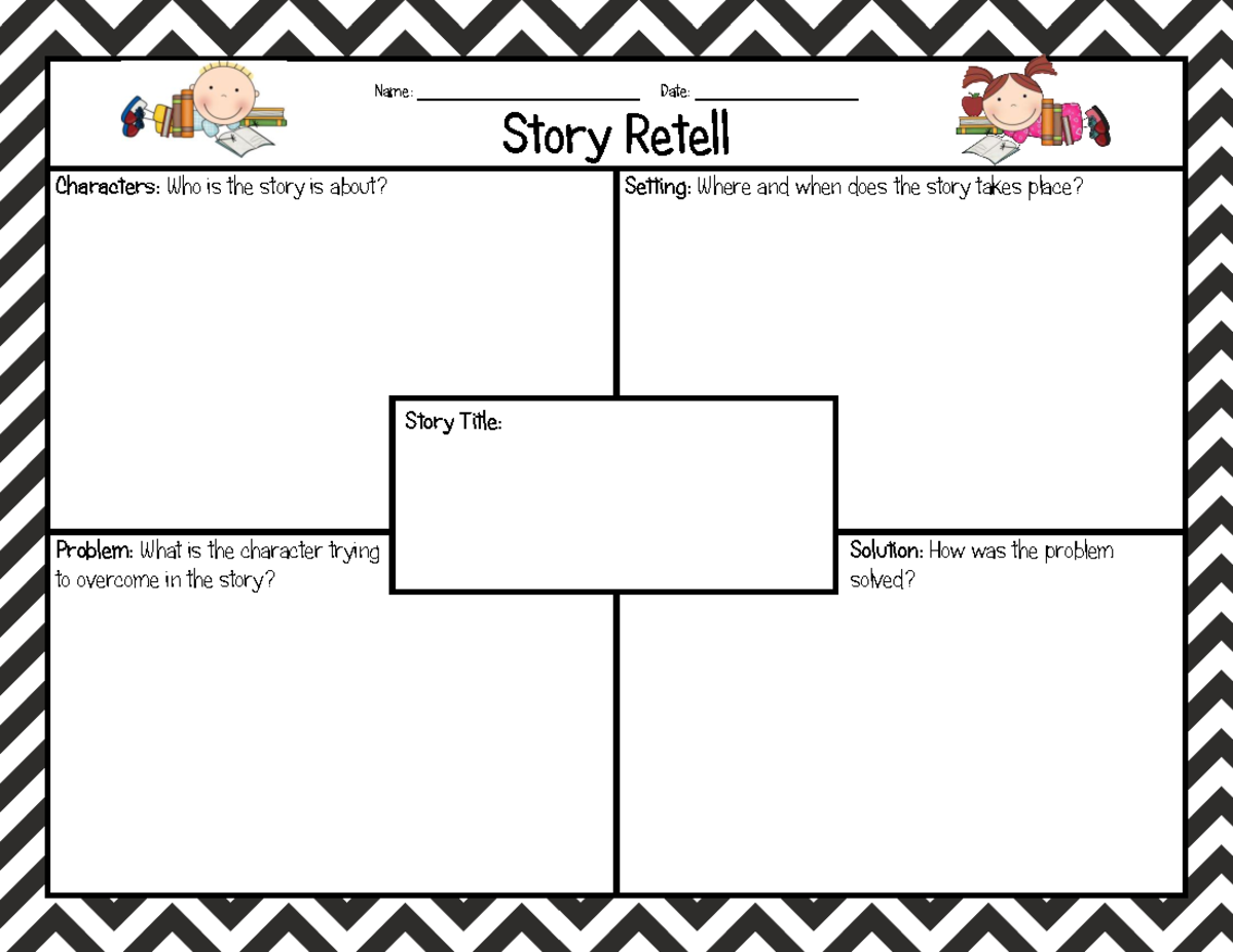 Story Retell Graphic Organizer FREE-1 - STAT2625 - Name ...