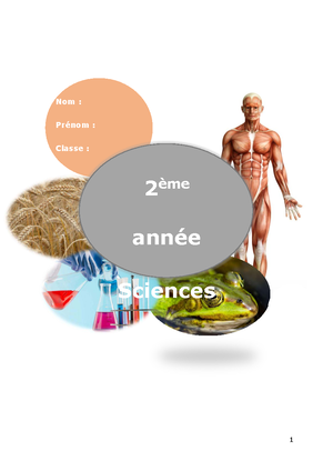 Sciences - 2e année - Enseignement Secondaire (1er degré) - Studocu