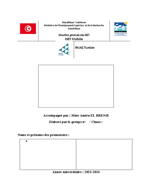 Guide stage d'initiation à suivre iset rades - Direction Générale des ...