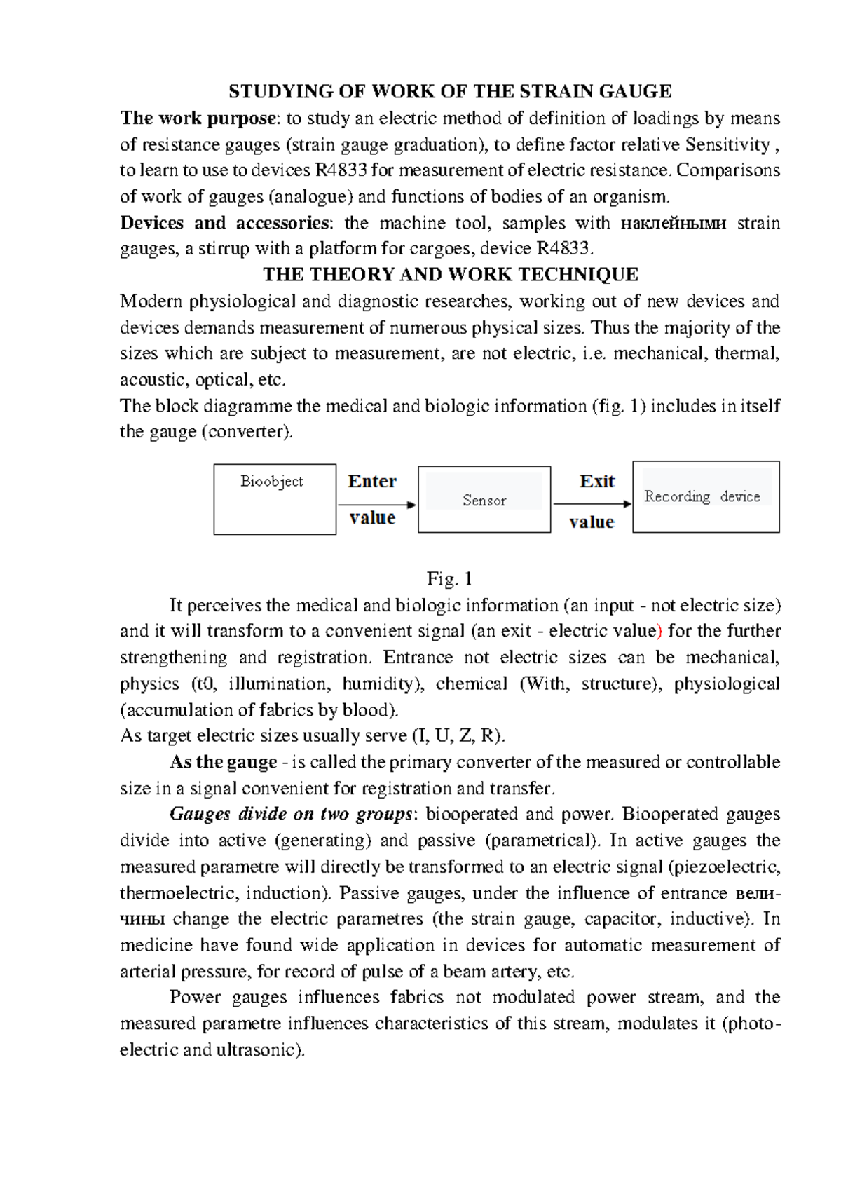 STUDYING STRAIN GAUGE WORK: MEASUREMENT TECHNIQUES & SENSITIVITY - Studocu