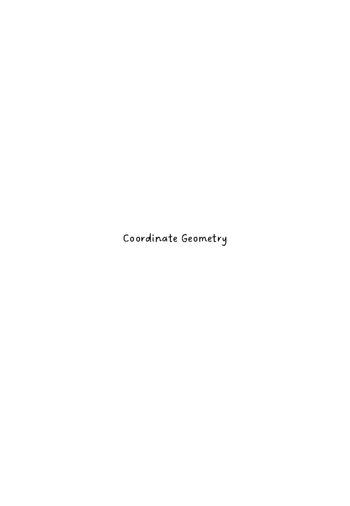 Coordinate Geometry: Understanding the Cartesian System and Gradients ...