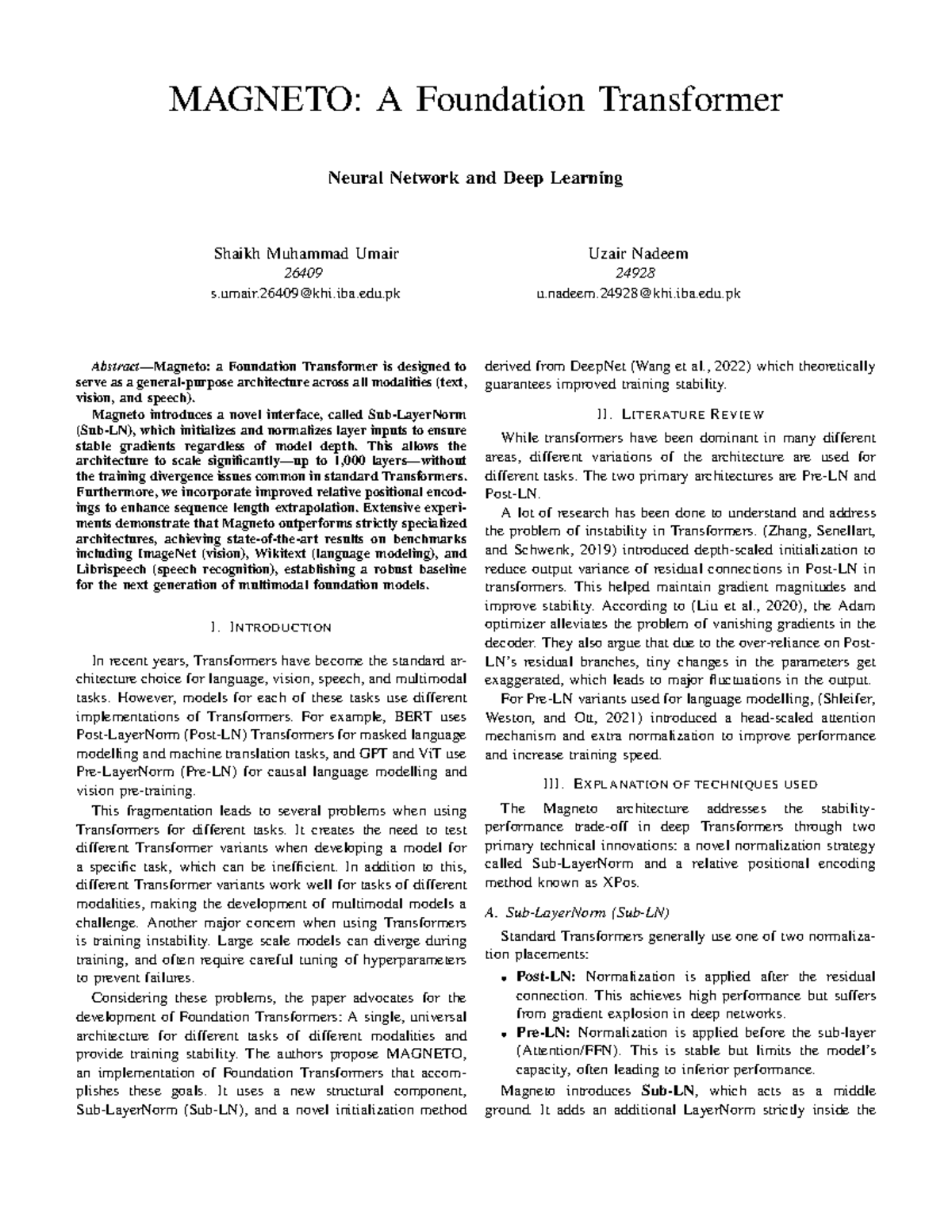 MAGNETO: Foundation Transformer Architecture for Multimodal Learning ...
