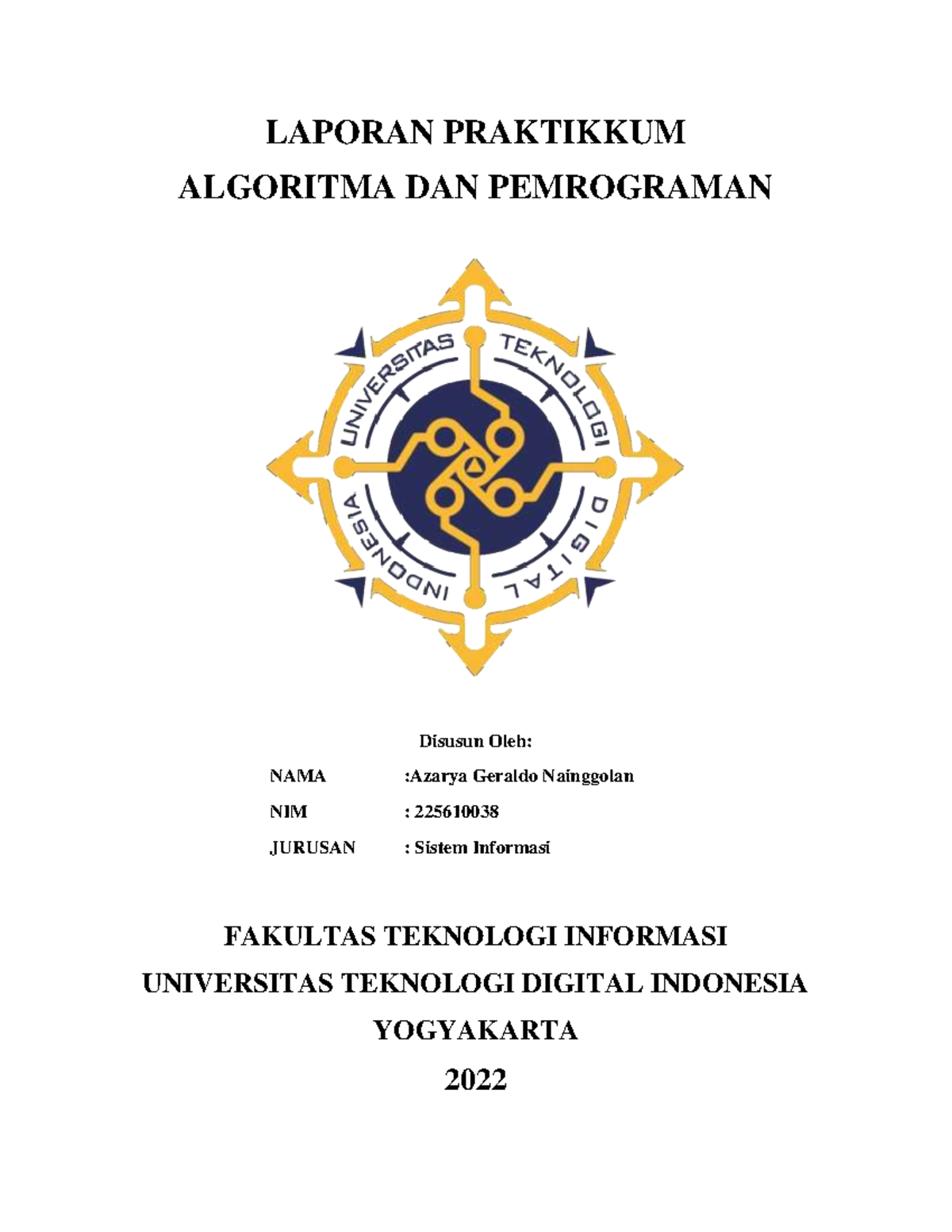 225610038 Laporan Praktikum 9: Implementasi Algoritma Do-While - Studocu
