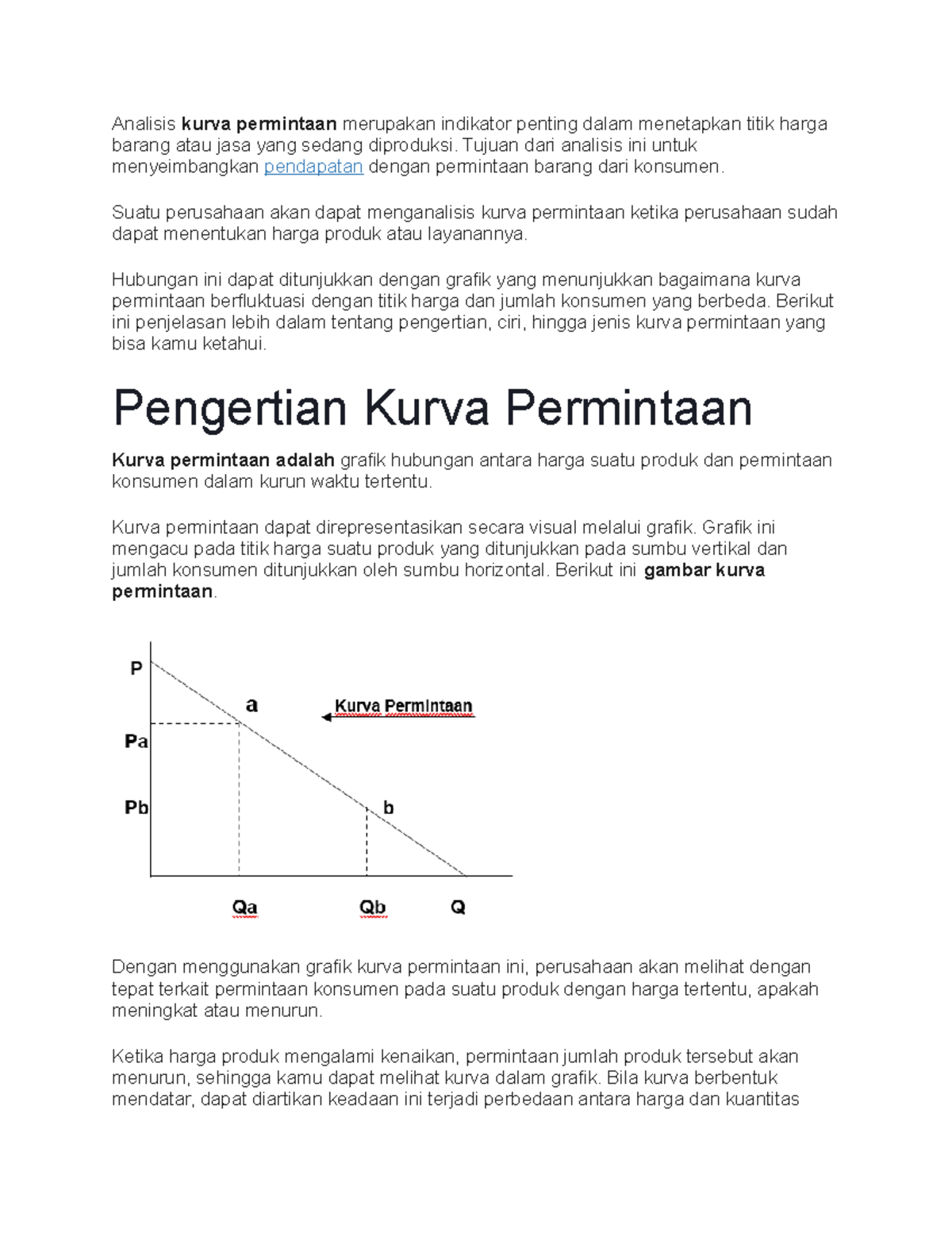 Analisis Kurva Permintaan: Pengertian, Ciri, dan Pergeseran dalam ...