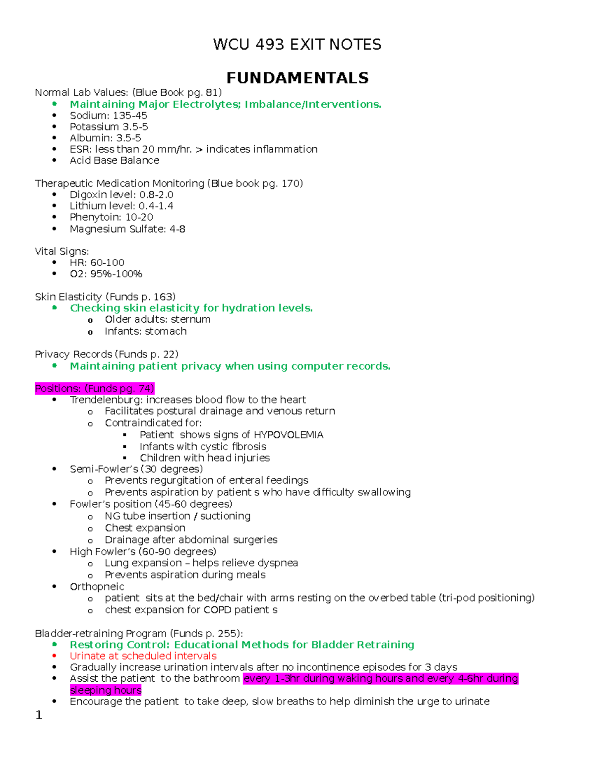 493 School Notes Editied DW 8 6 24 (3) - WCU 493 EXIT NOTES ...