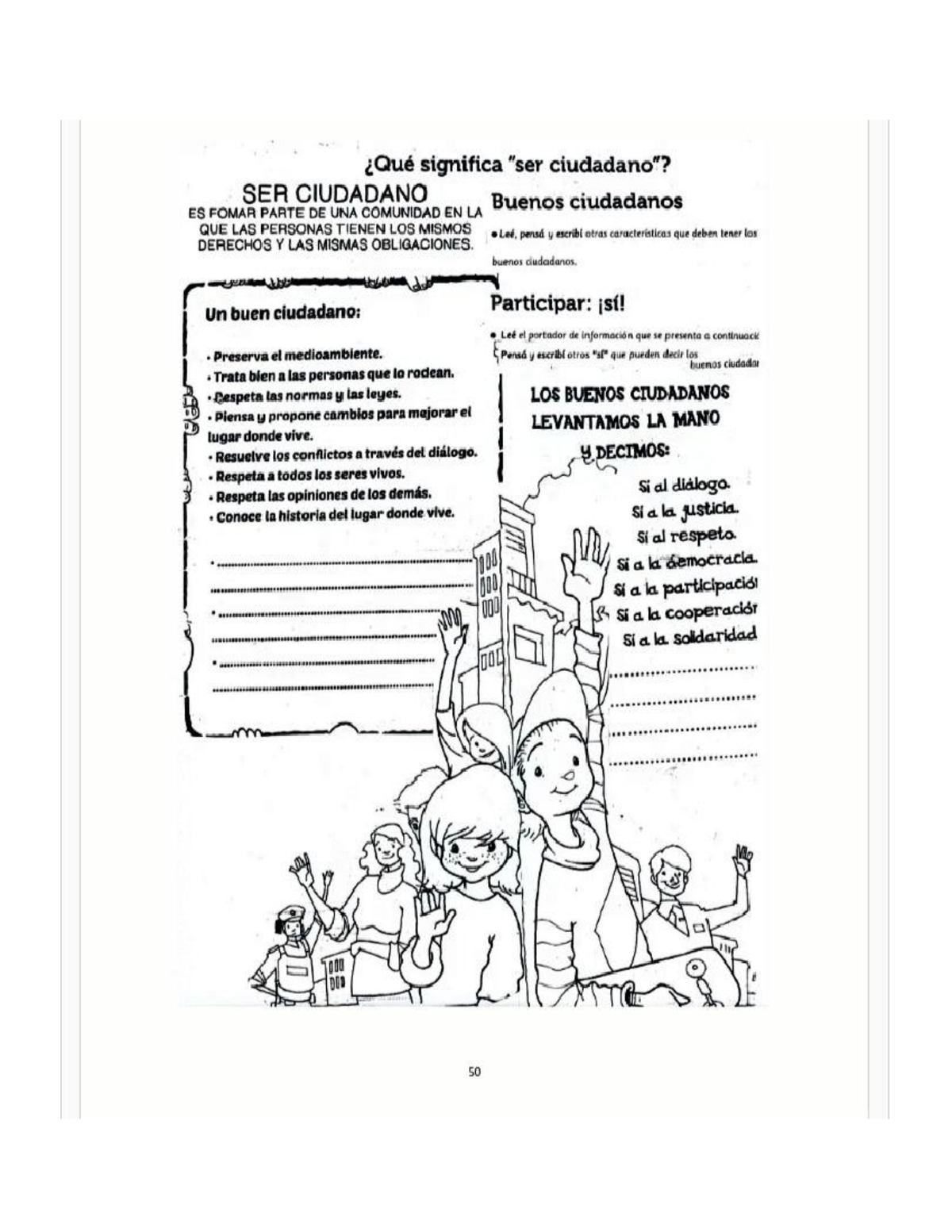 Qué significa ser un buen ciudadano: Derechos y obligaciones - Studocu