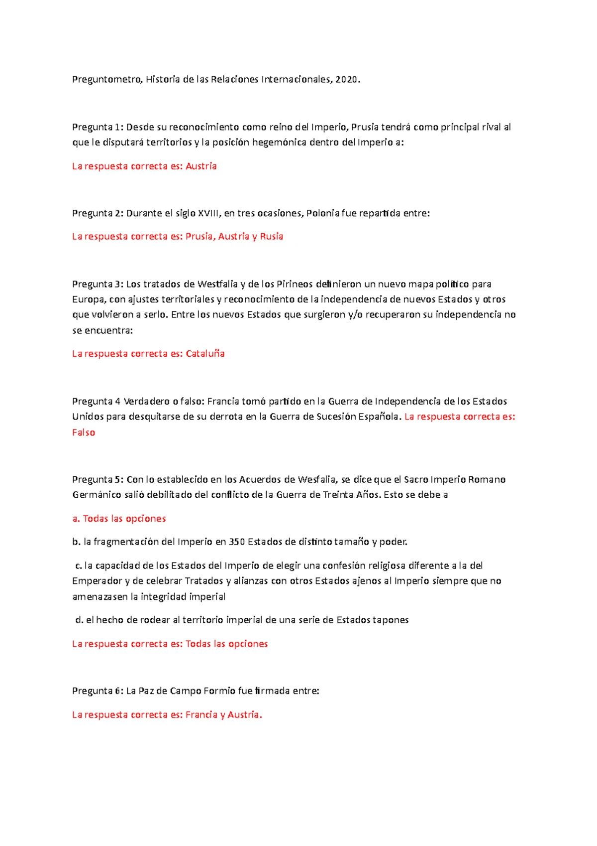 TEMAS: Historia de las Relaciones Internacionales y su Evolución - Studocu