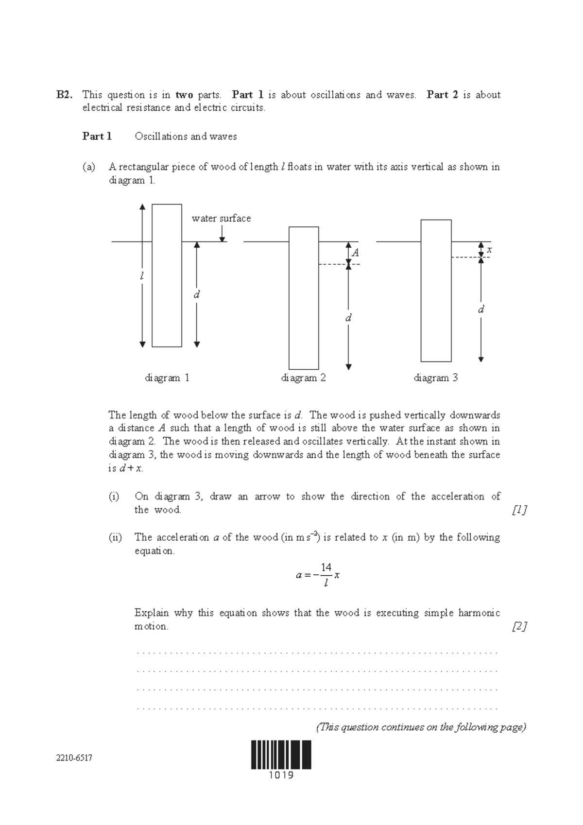 B2: Oscillations, Waves, and Electrical Resistance Concepts - Studocu