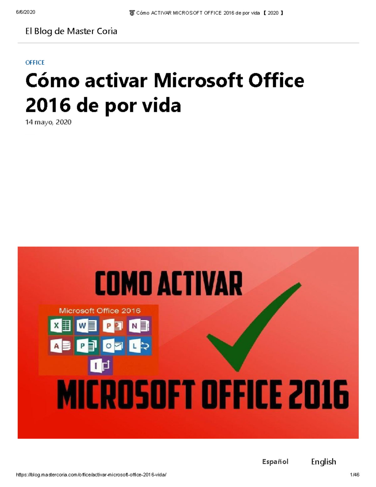 Cómo Activar Microsoft Office 2016 de Por Vida Sin Programas - Studocu