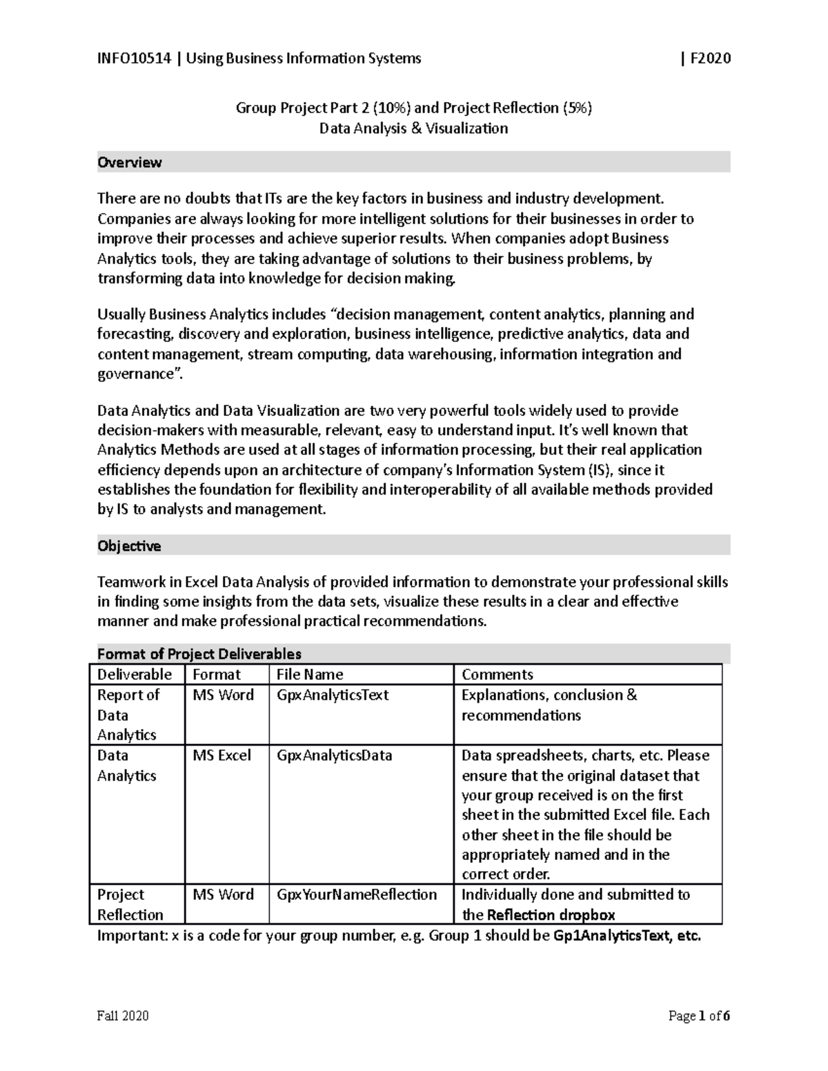 Group Project Part 2: Data Analysis & Visualization Overview 203 - Studocu