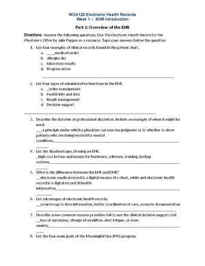 Week 5 Assignment Worksheet-3AF121723 - MOA115 Medical Records and Insurance Week 5 Assignment ...