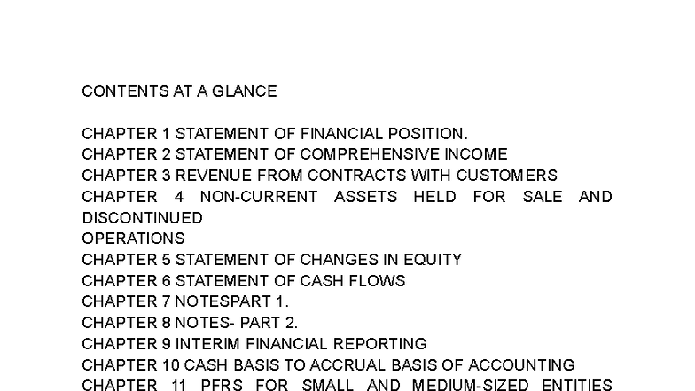 FIN 101: Overview of Financial Statements and Position - Studocu