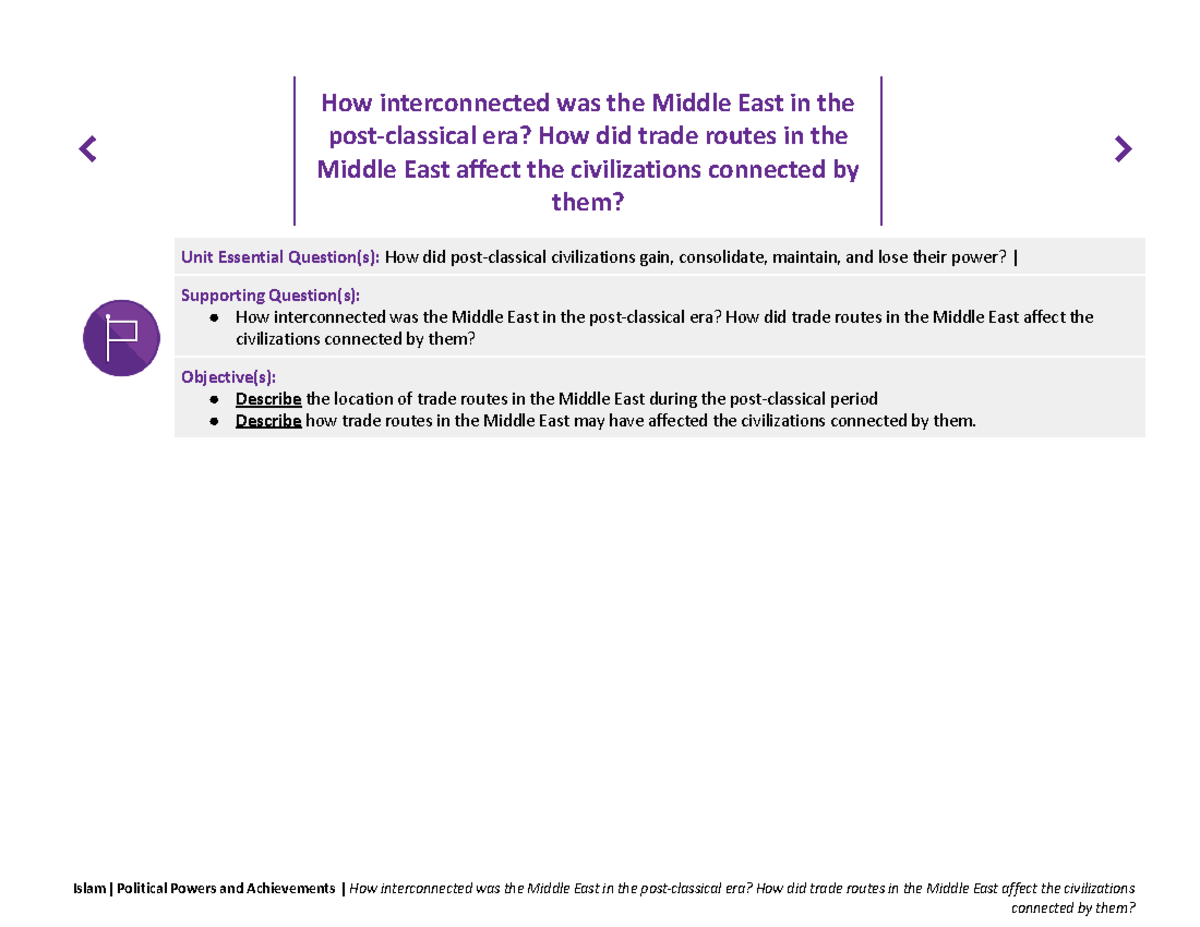 Kami Export - 2nd Activity How interconnected was the Middle East in ...
