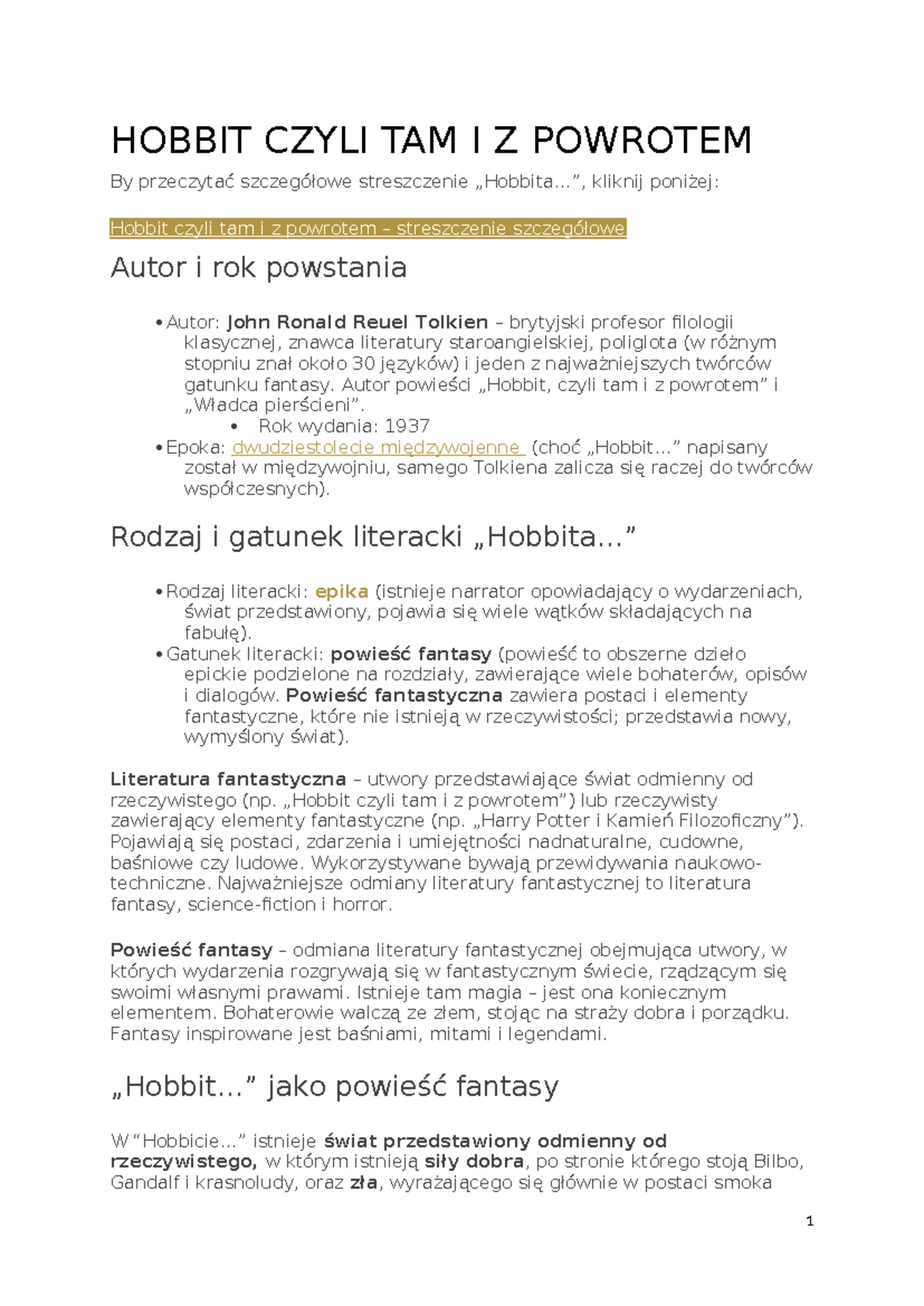 Mit o powstaniu świata - Streszczenie i Analiza Wydarzeń - Studocu