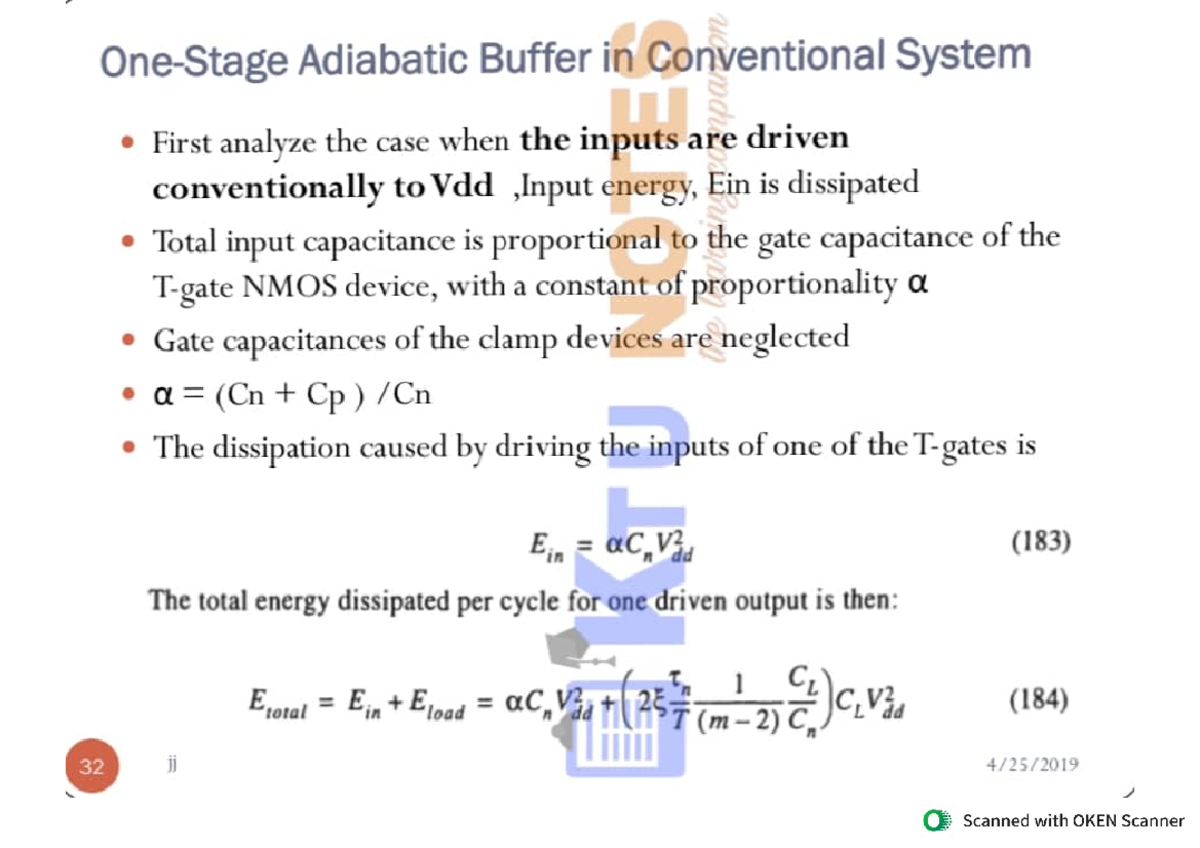 Adiabatic Buffer Analysis: One-Stage vs Two-Stage Systems - Studocu