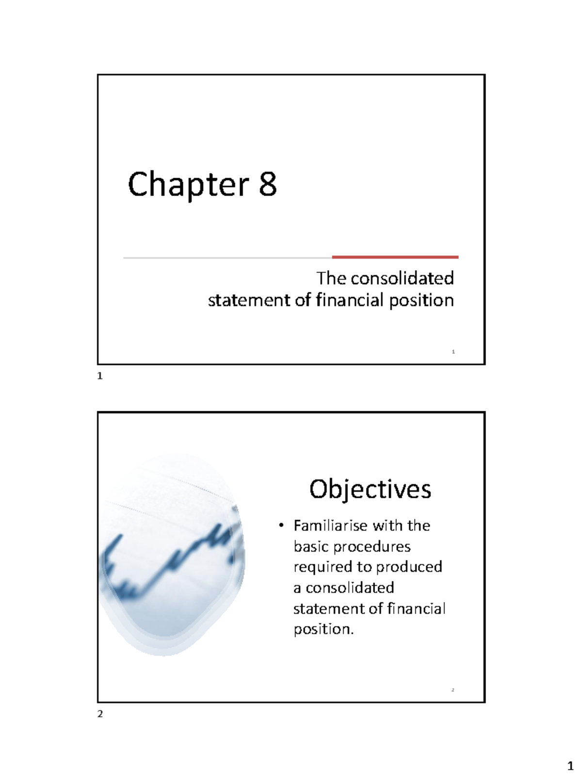 Chapter 8 The consolidated statement of financial position (S ...