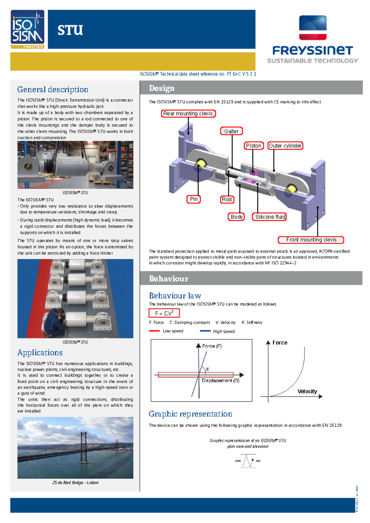 STU Technical Data Sheet FT En C V 5 3 1: Shock Transmission Unit ...