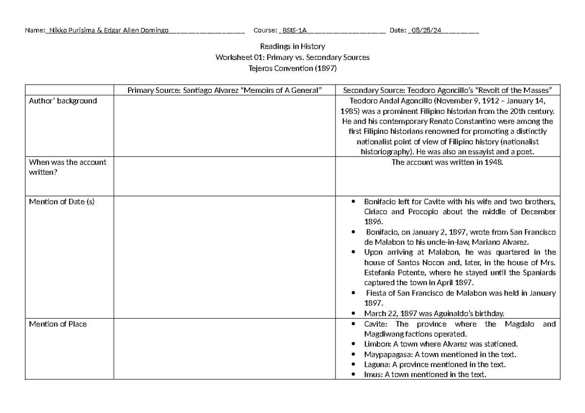 Worksheet 01 SS110 - enjoyy hahahahahaha - Name:Nikko Purisima & Edgar ...