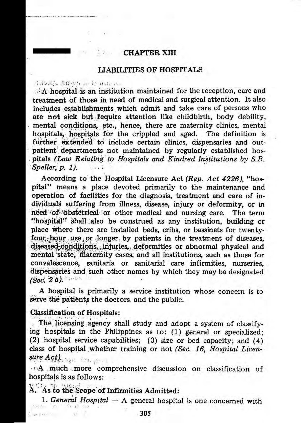 Hospital Liability - Legal Medicine (MED 101) - Studocu