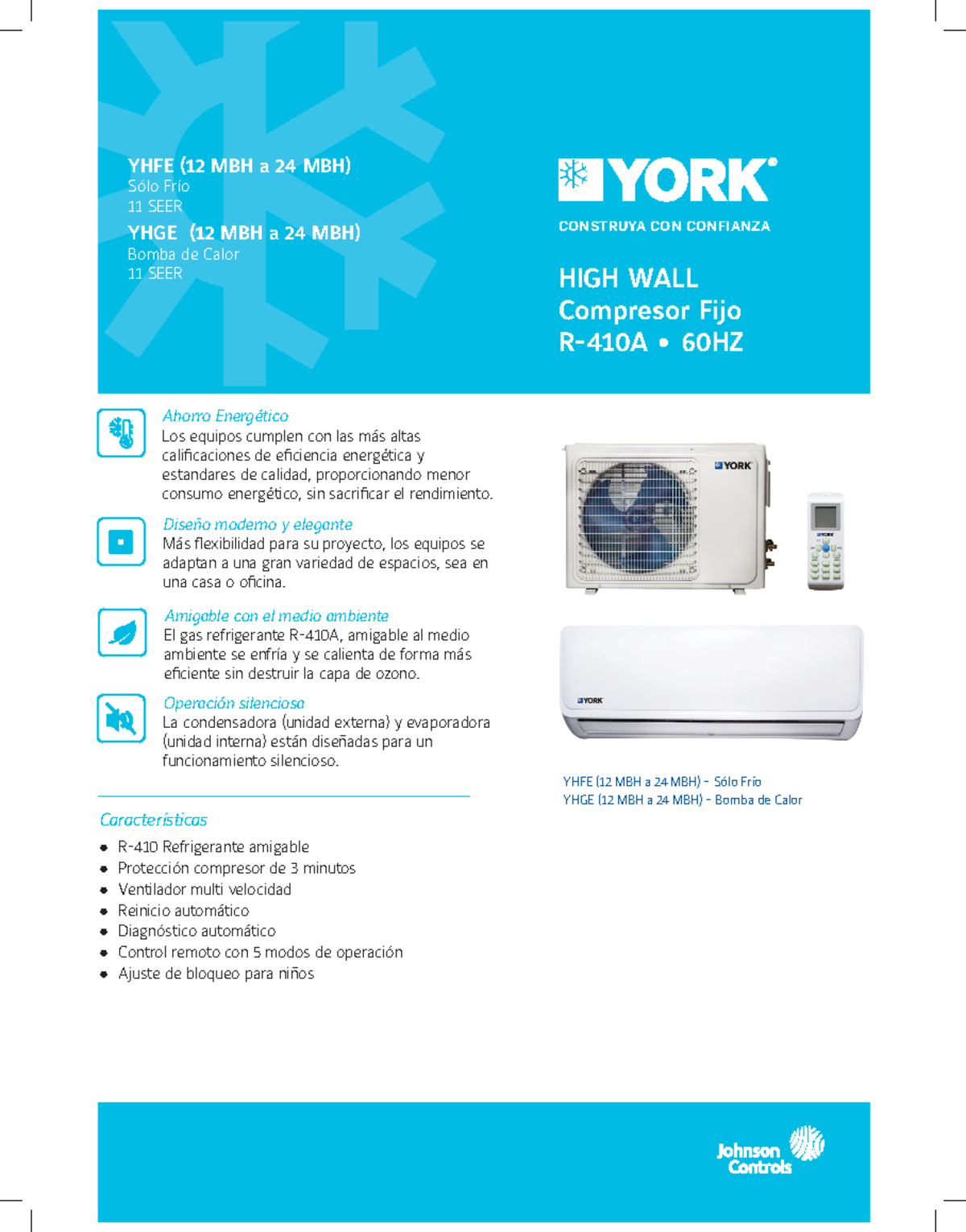 R-410A High Wall AC Units: Specs and Features (60Hz, Oct 2018) - Studocu