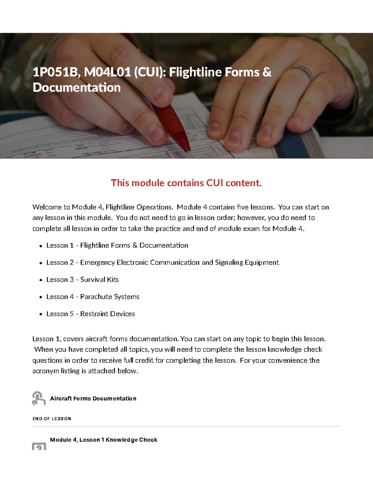1P051B, M04L01: AFTO Form 781A Documentation & Procedures - Studocu
