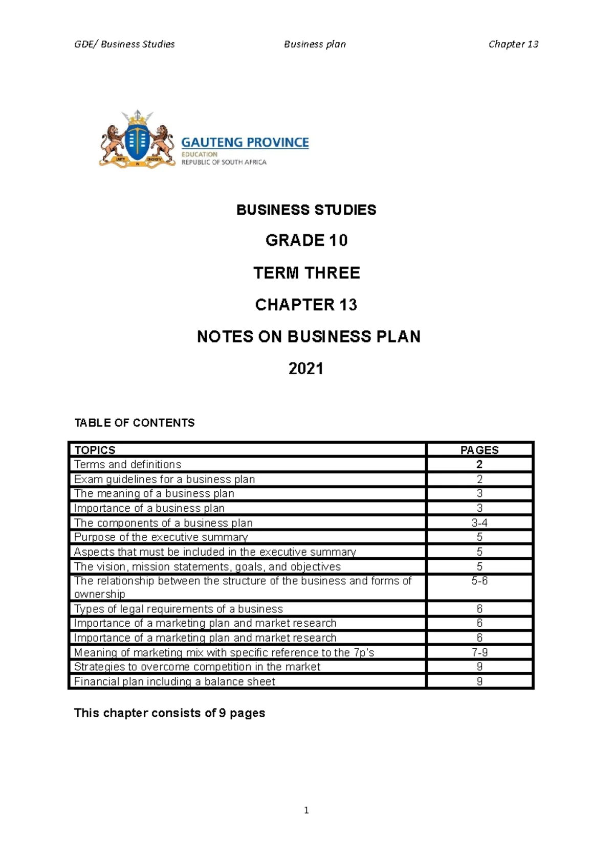 BSTD 2021 G10 Creative Thinking & Problem Solving Chapter Notes - Studocu