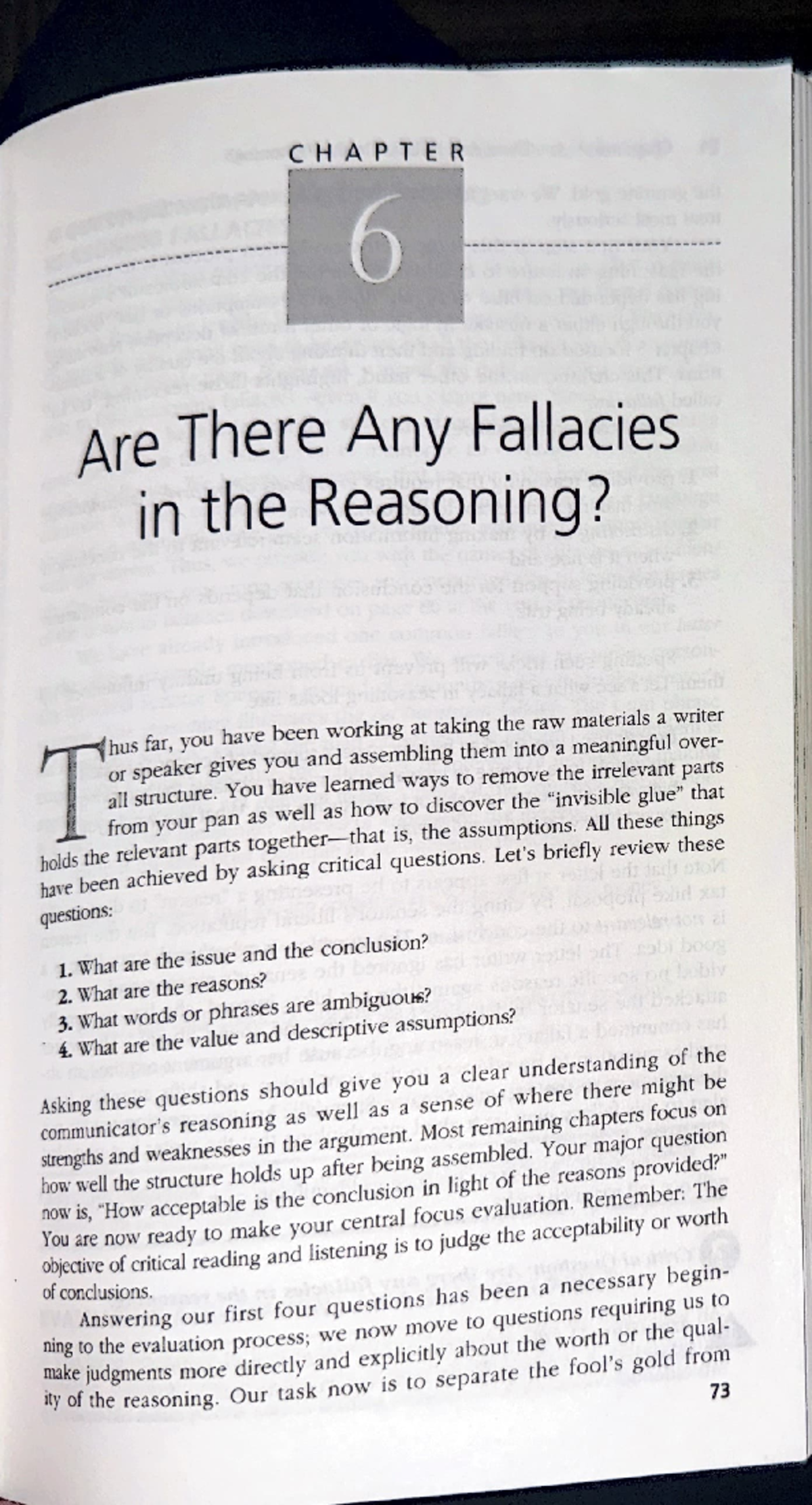 Chapter 6: Identifying and Understanding Logical Fallacies in Reasoning ...