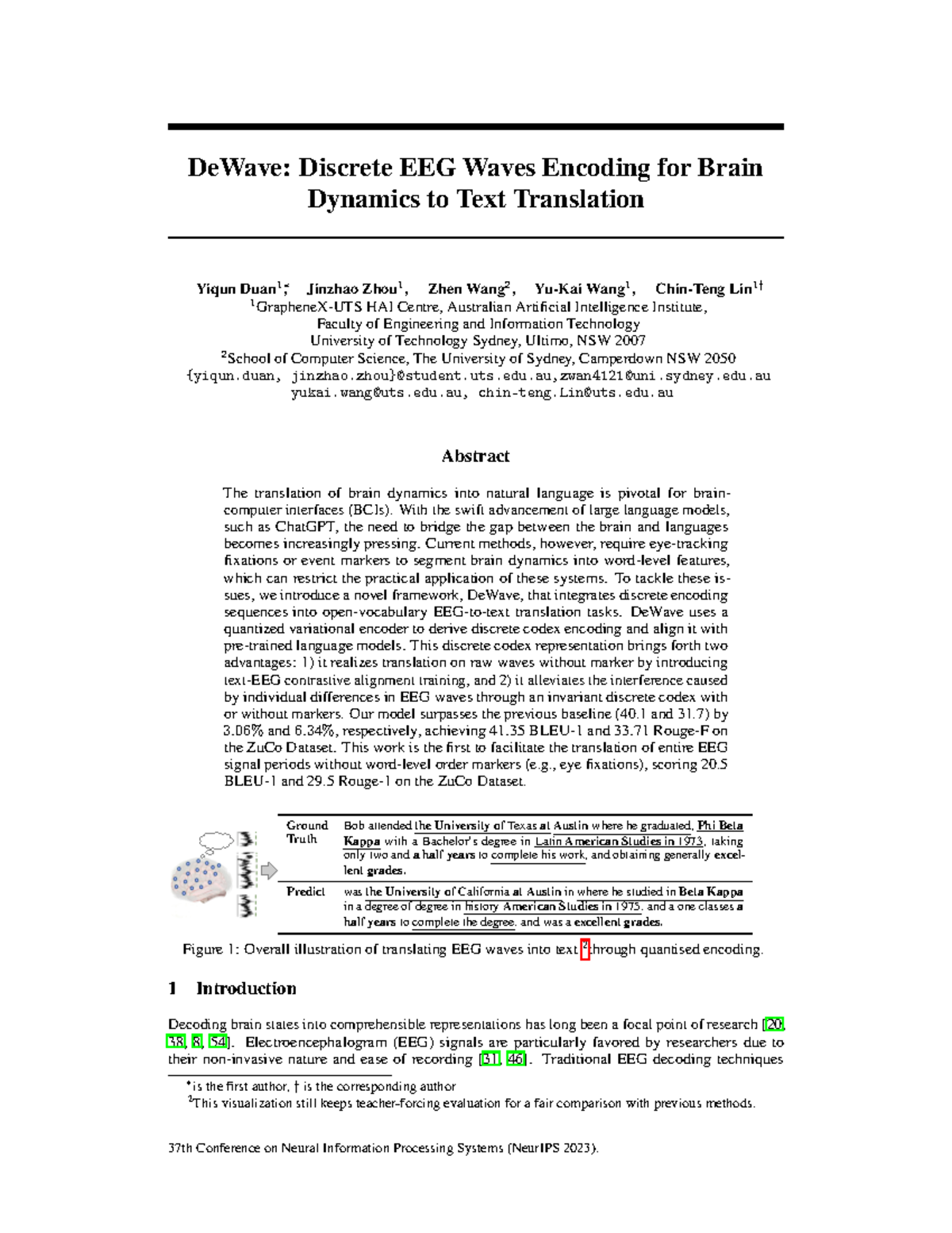 EEG to text3 - The translation of brain dynamics into natural language ...