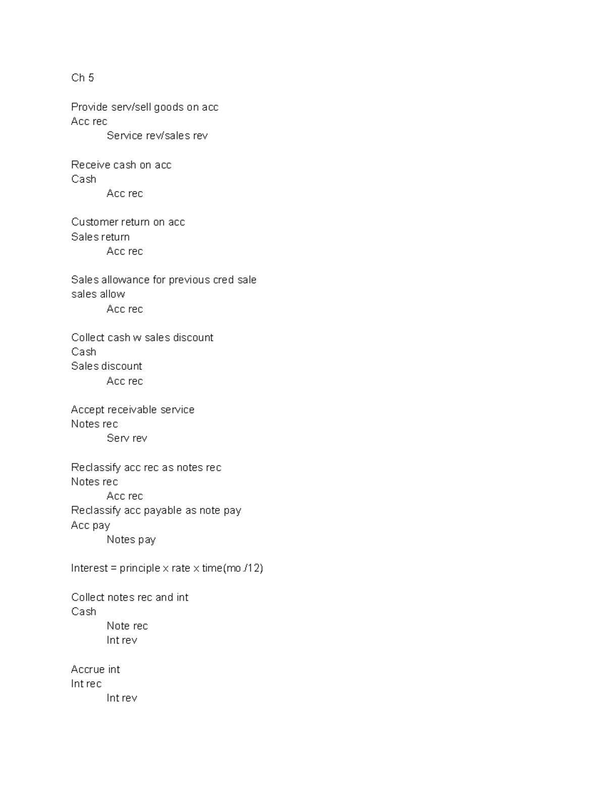Cheat Sheet for Exam 2: ACCTG 201 - De Boskey (Chapters 5-8) - Studocu