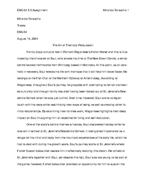 ENG4U - English - Studocu