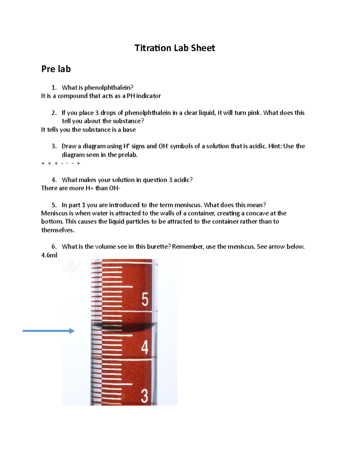 Titration Lab Report - 11th Grade Chemistry (LUOA) - Studocu