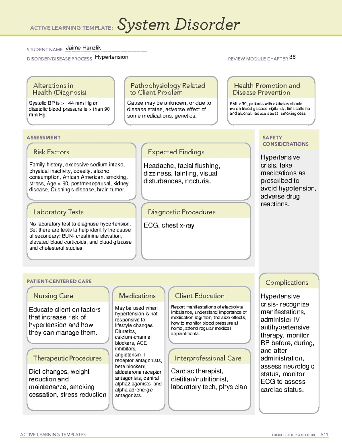 ATI System Disorder Hyponatremia - ACTIVE LEARNING TEMPLATES ...