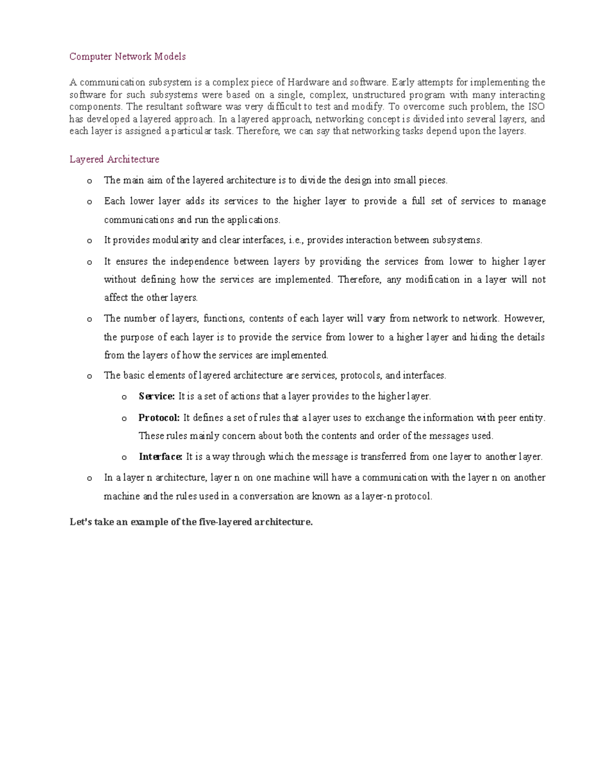 Computer Network Models: Understanding Layered Architectures and OSI ...