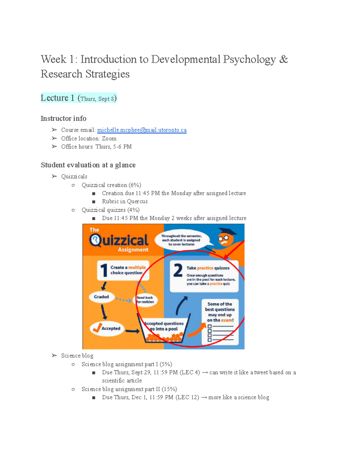 PSYB20 notes - Week 1: Introduction to Developmental Psychology ...