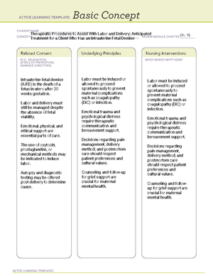 ACTIVE LEARNING TEMPLATE: System Disorder STUDENT 11 REVIEW MODULE ...